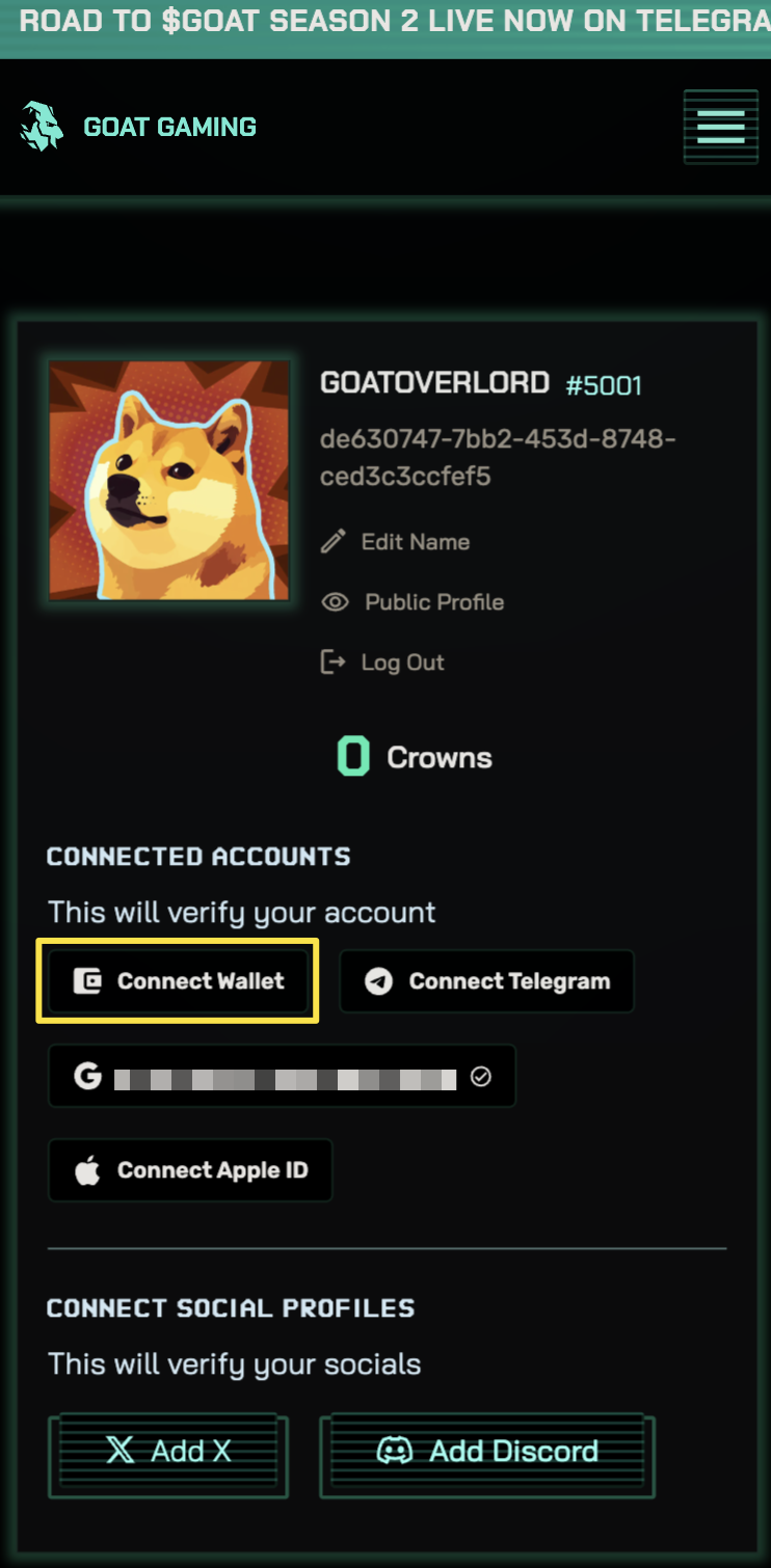 XP Bonus and Partner NFTs – GOAT Gaming